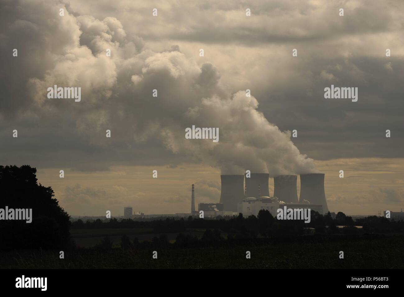 Temelin Nuclear Power Station. Temelin. Czech Republic. Construction ...