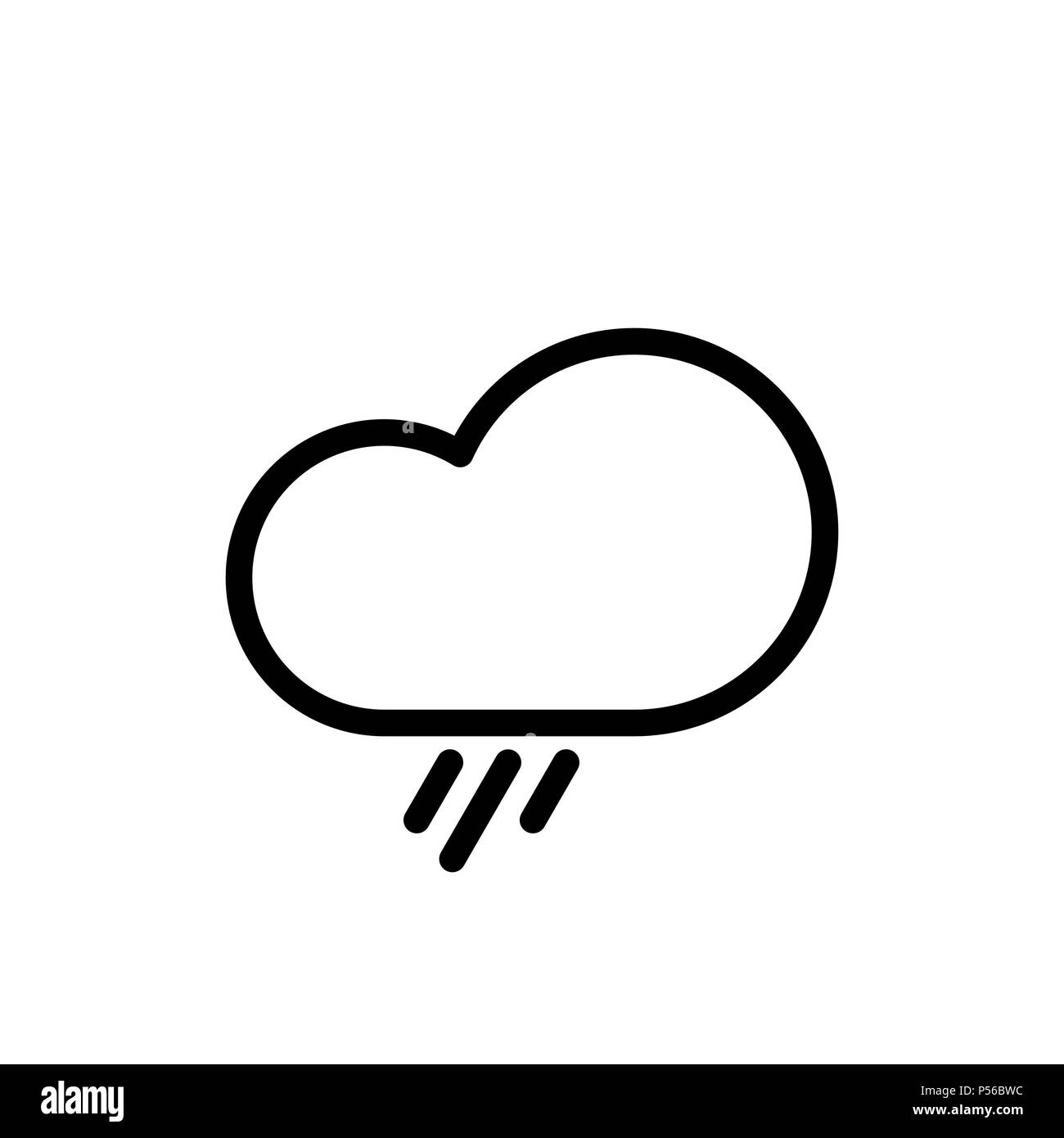 Cloud sky flat style Black and White Stock Photos & Images - Alamy