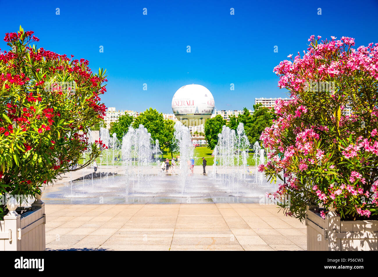 Sculpture outside Parc Andre Citron in Paris, France Stock Photo - Alamy