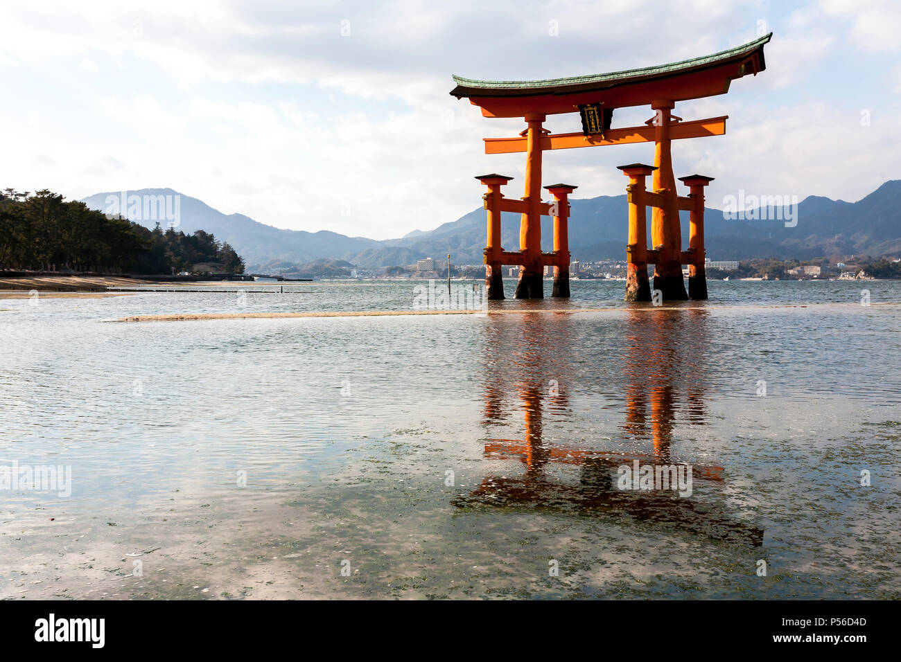 Miyajima, Japan. The Floating Tori Gate of Itsukushima Shrine off the ...