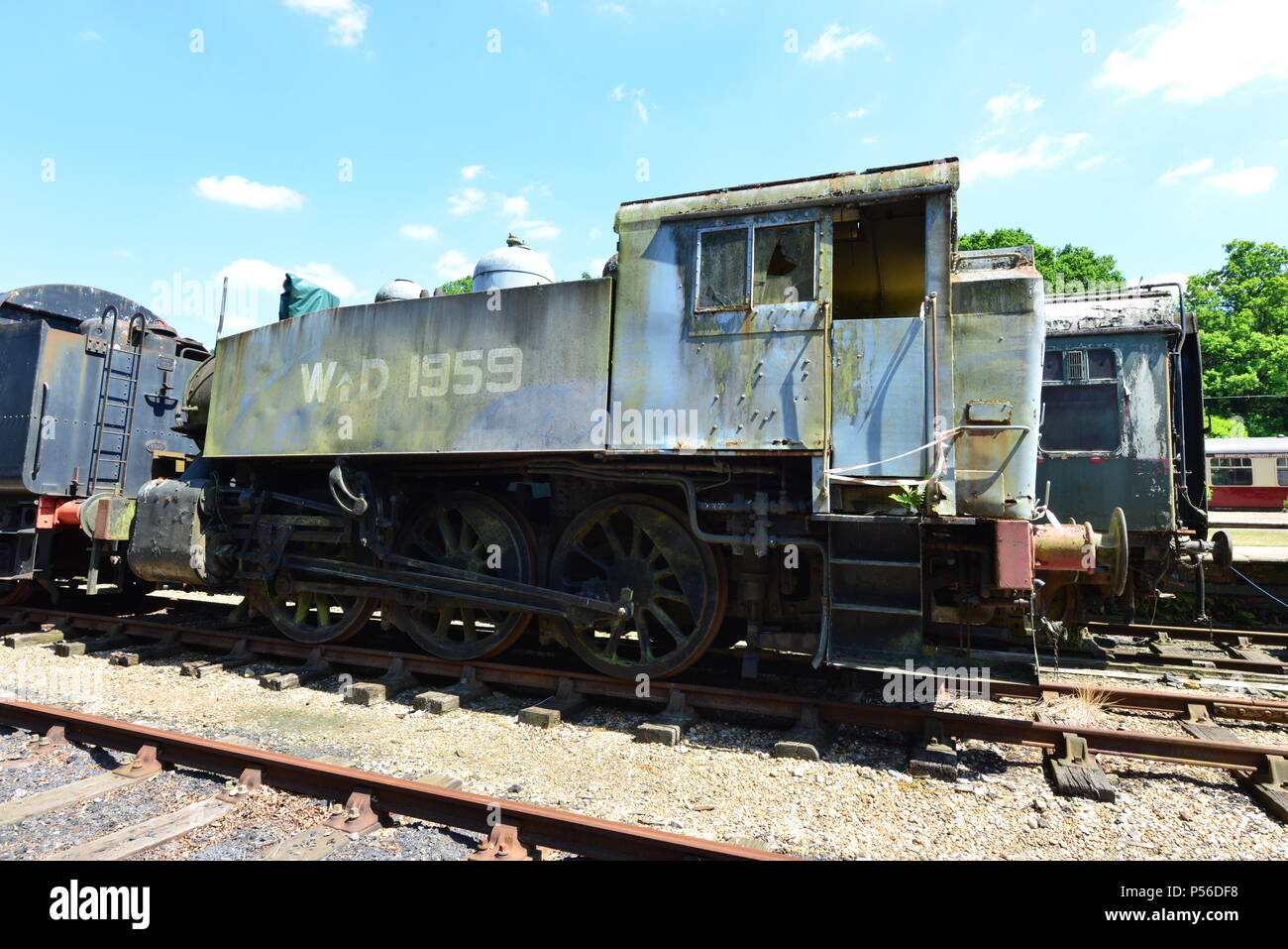 A rusty shunting steam engine Stock Photo - Alamy