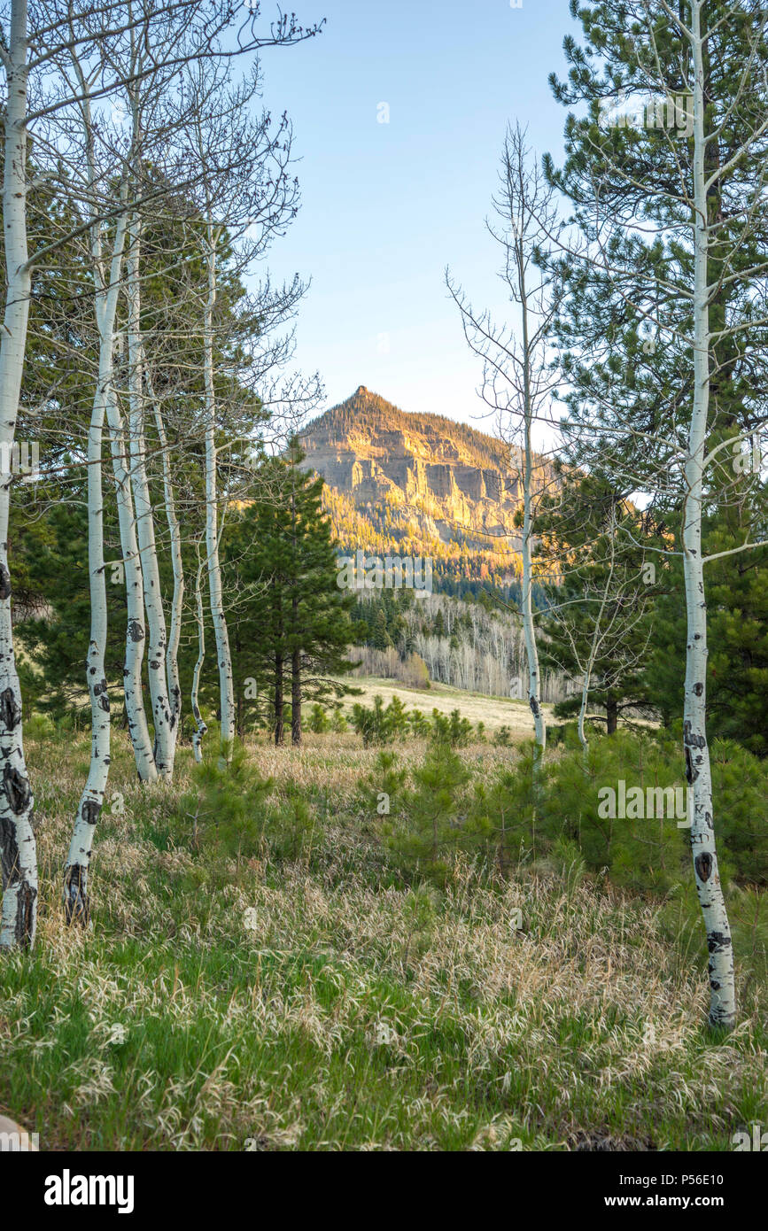 Williams Creek Reservoir, San Juan Mountains near Pagosa Springs ...