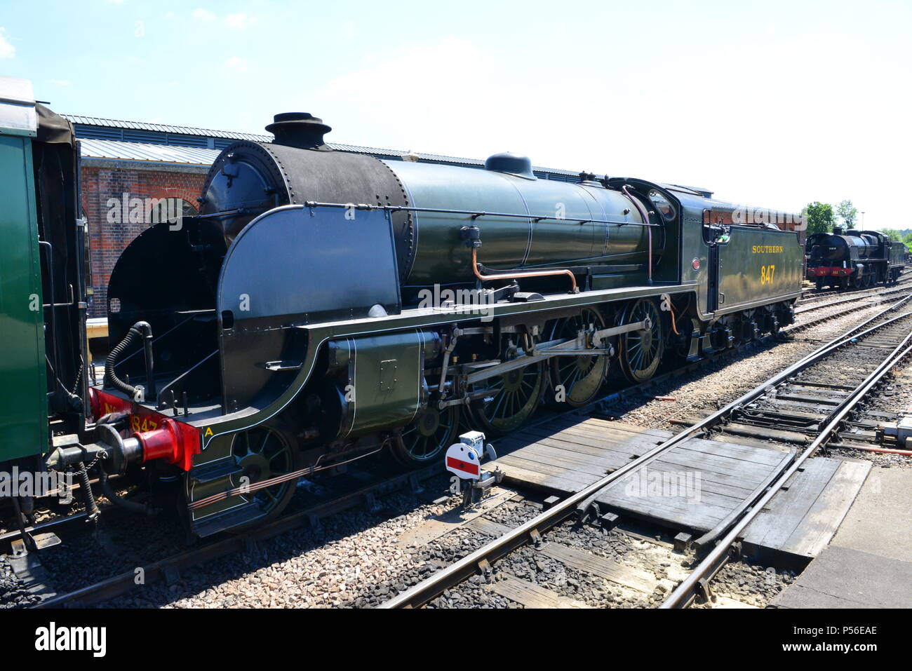 An S15 class locomotive on the Bluebell railway Stock Photo - Alamy