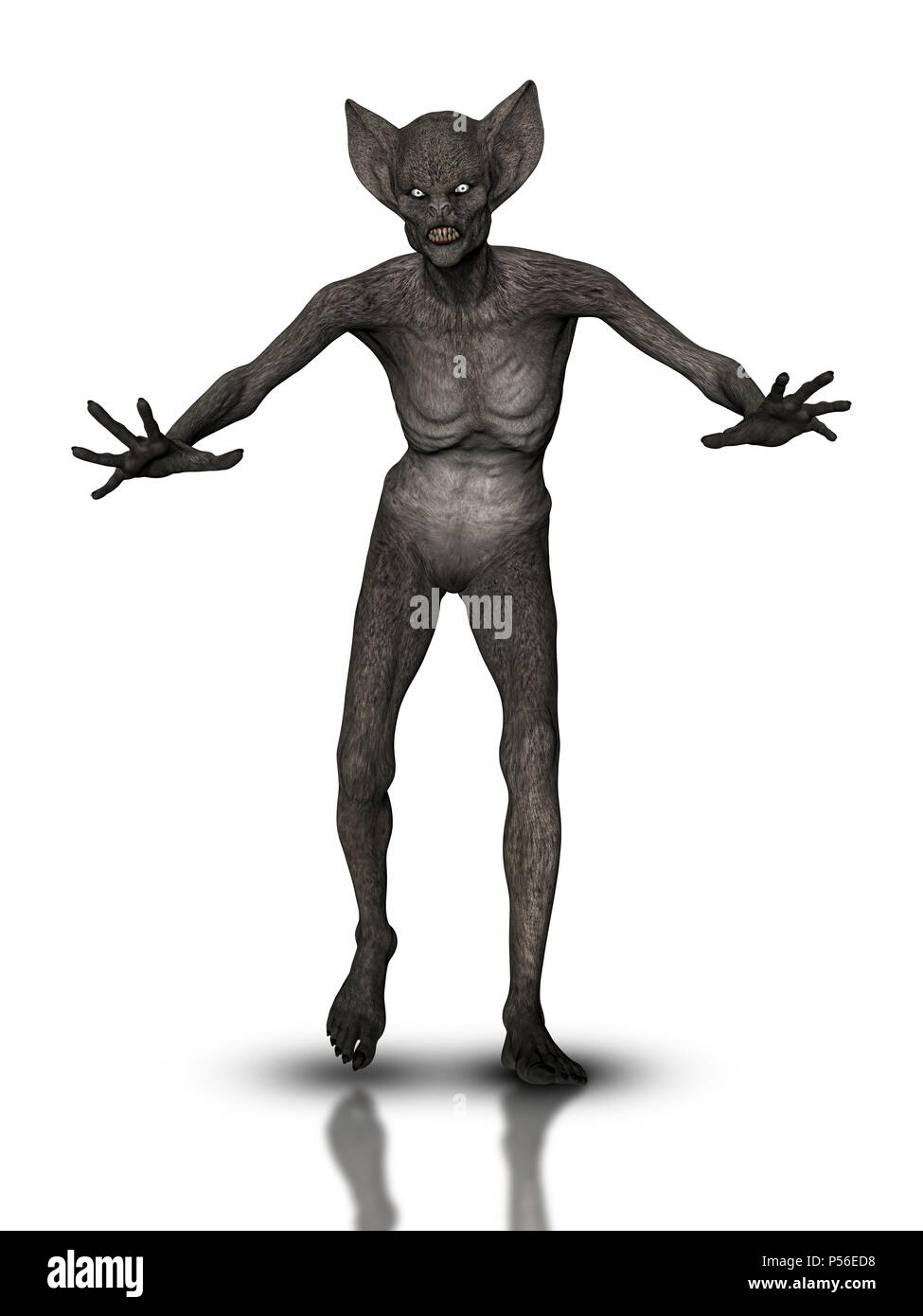 3D render of a Halloween evil monster Stock Photo - Alamy