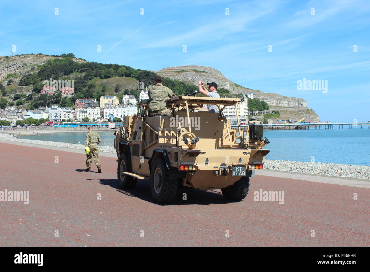 Royal engineers delivering the flag to signal the official start of the ...