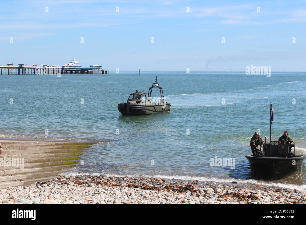 Royal engineers delivering the flag to signal the official start of the ...