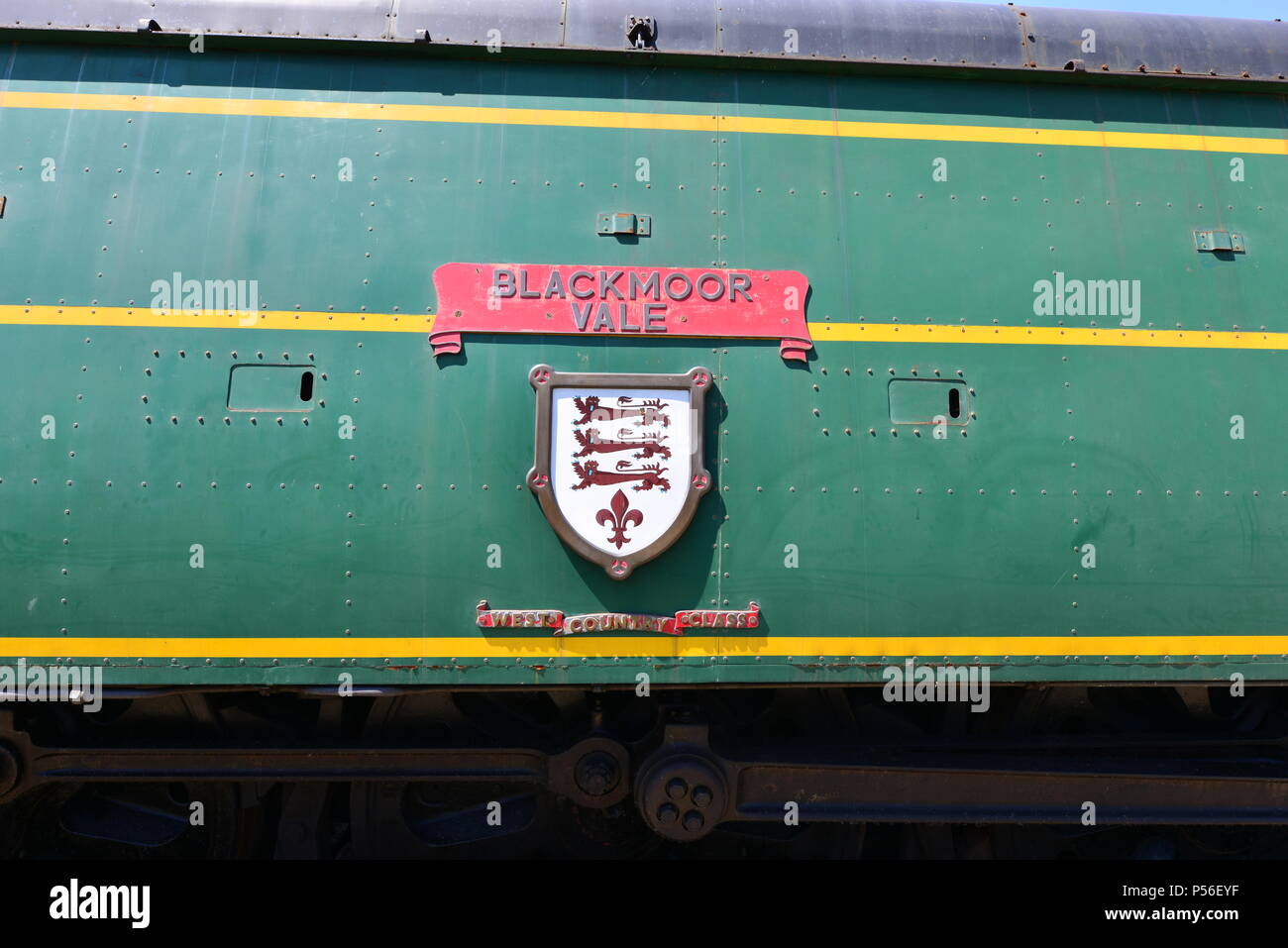 Blackmoor Vale a West Country Class locomotive Stock Photo - Alamy