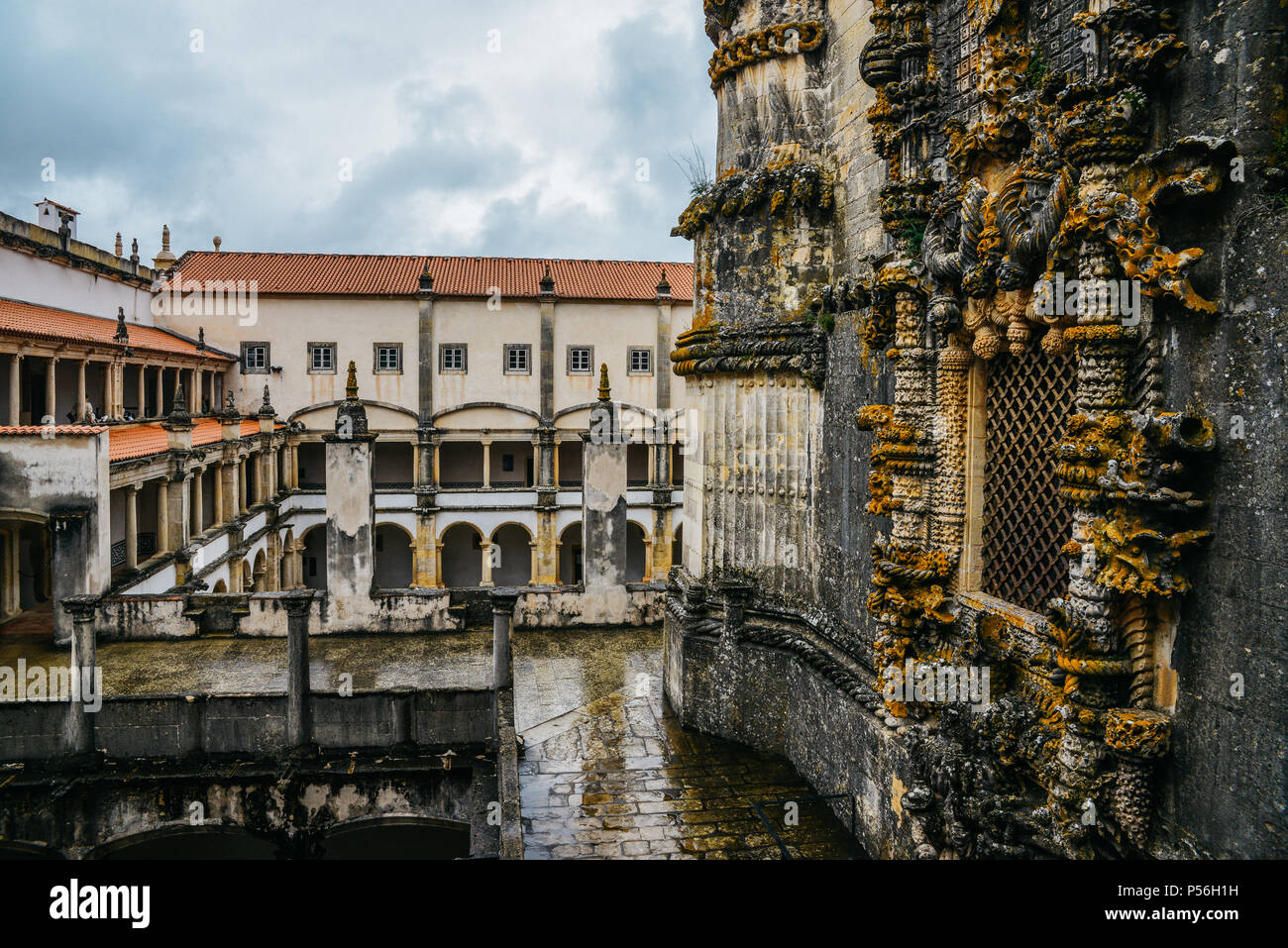 Tomar, Portugal - June 10, 2018: Facade Convent of Christ with its ...