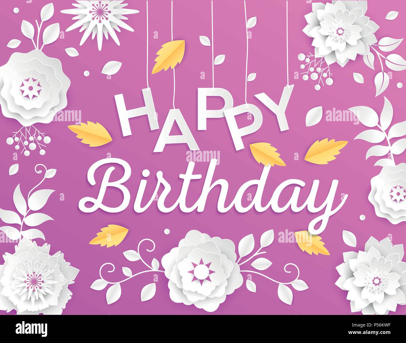 Happy birthday - modern vector colorful illustration Stock Vector Image ...