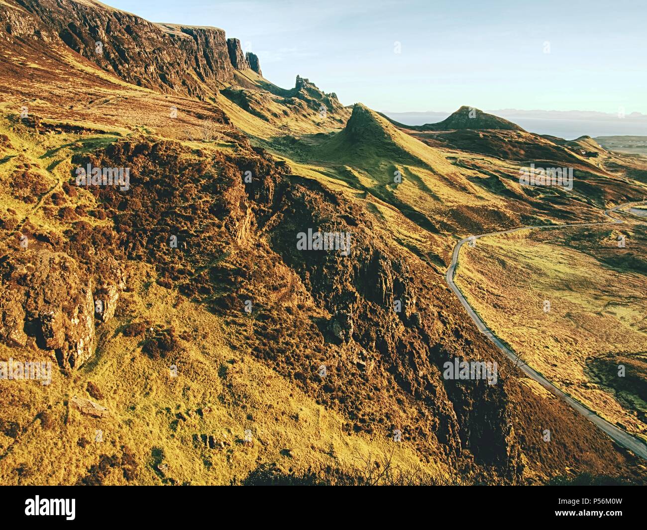 Picturesque Near Winter Landscape In Isle Of Skye Northern Scotland