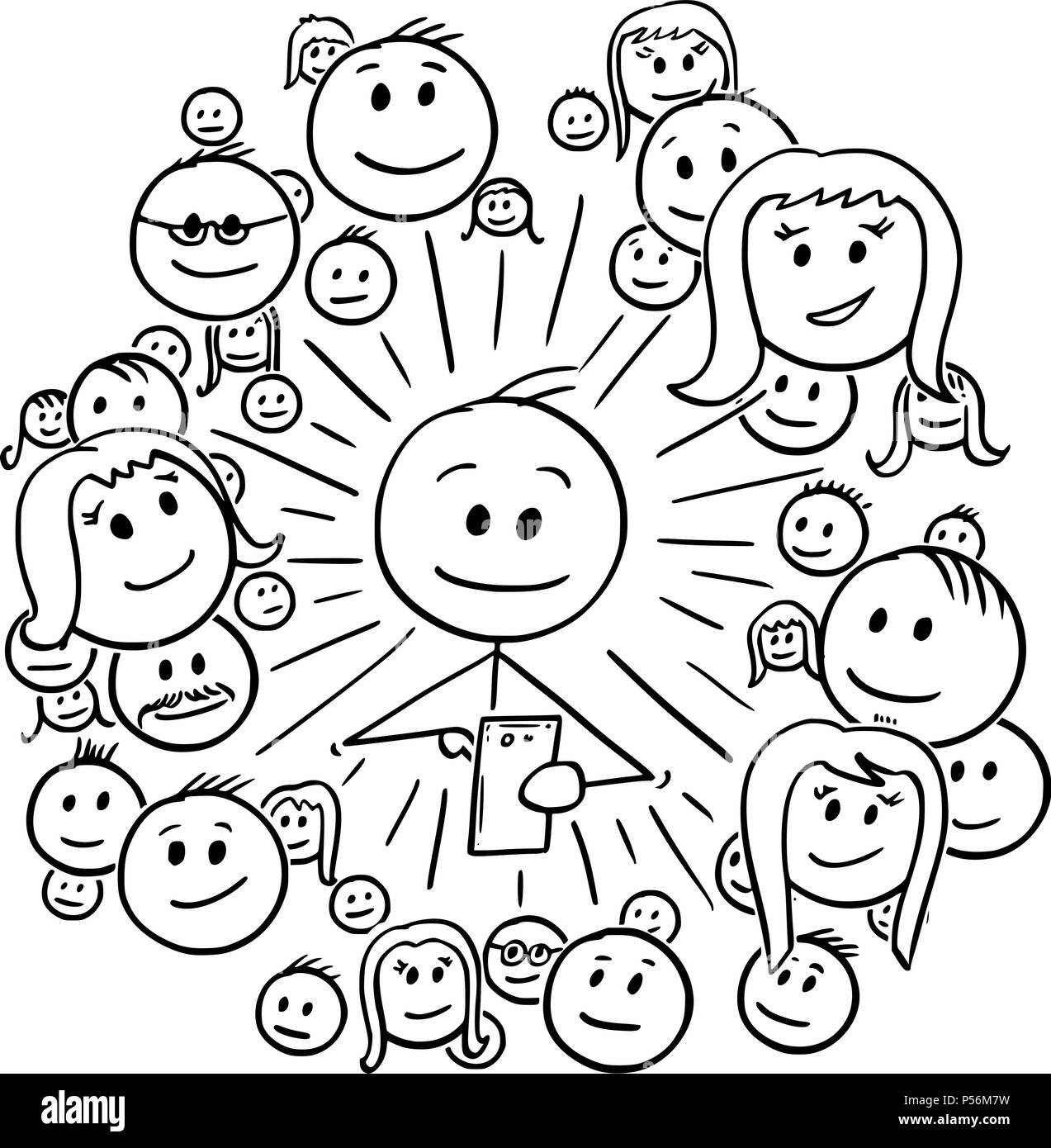 Social network people concept Stock Vector Images - Alamy