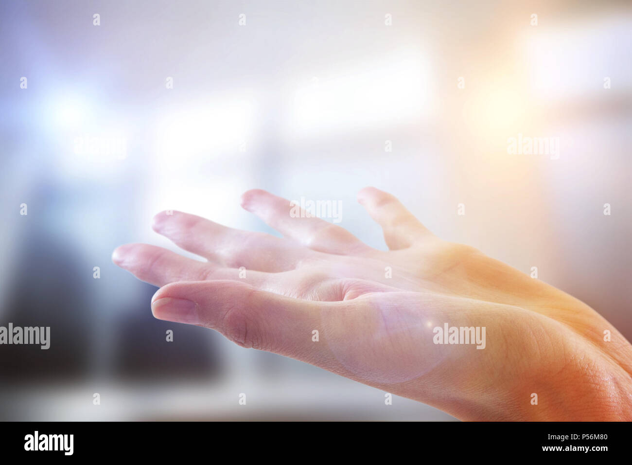 Open hand palm down hi-res stock photography and images - Alamy