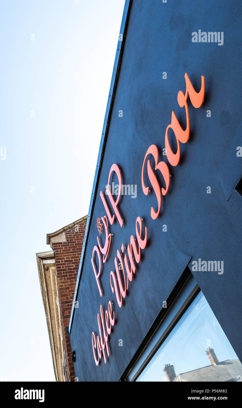 Pulp Coffee wine bar Stock Photo - Alamy