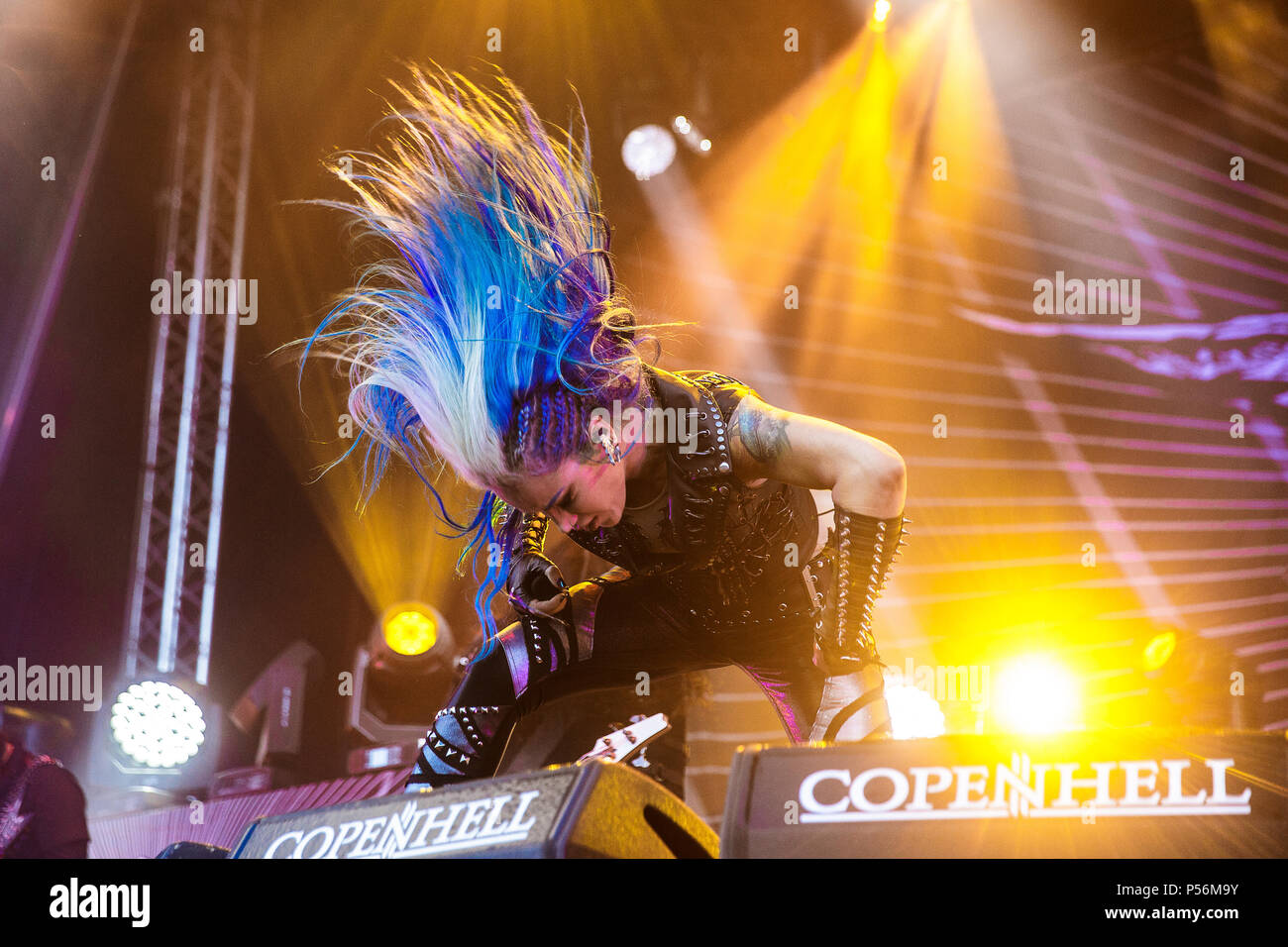 Denmark, Copenhagen - June 21, 2018. The Swedish melodic death metal ...