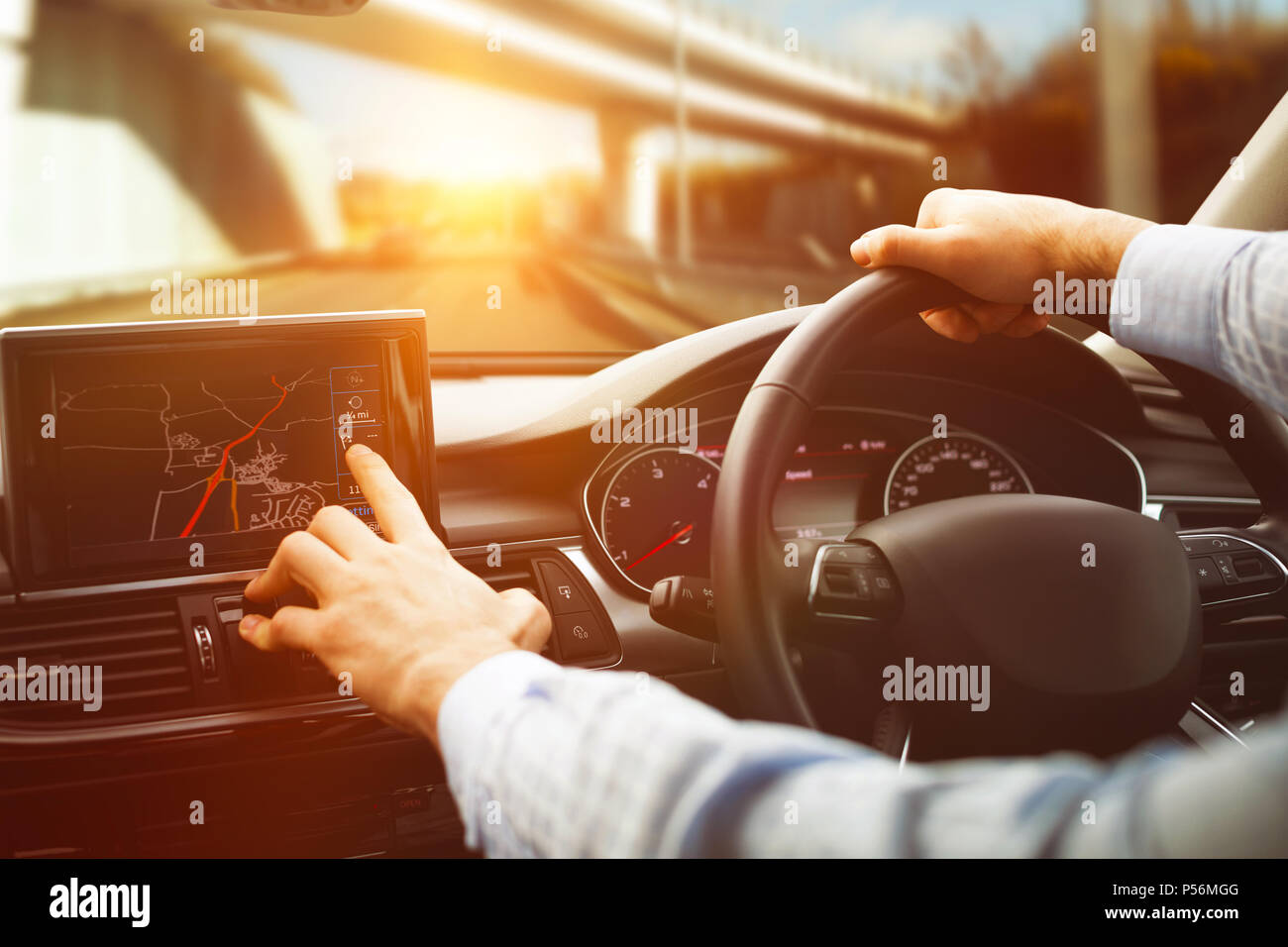 Navigation system horizontal hi-res stock photography and images - Alamy