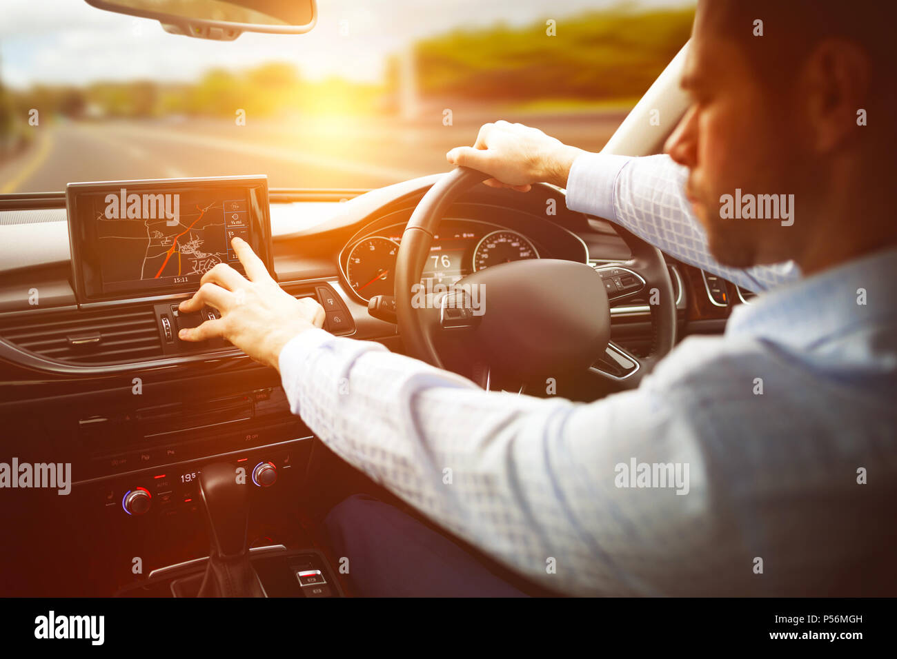 Car navigation system hi-res stock photography and images - Alamy