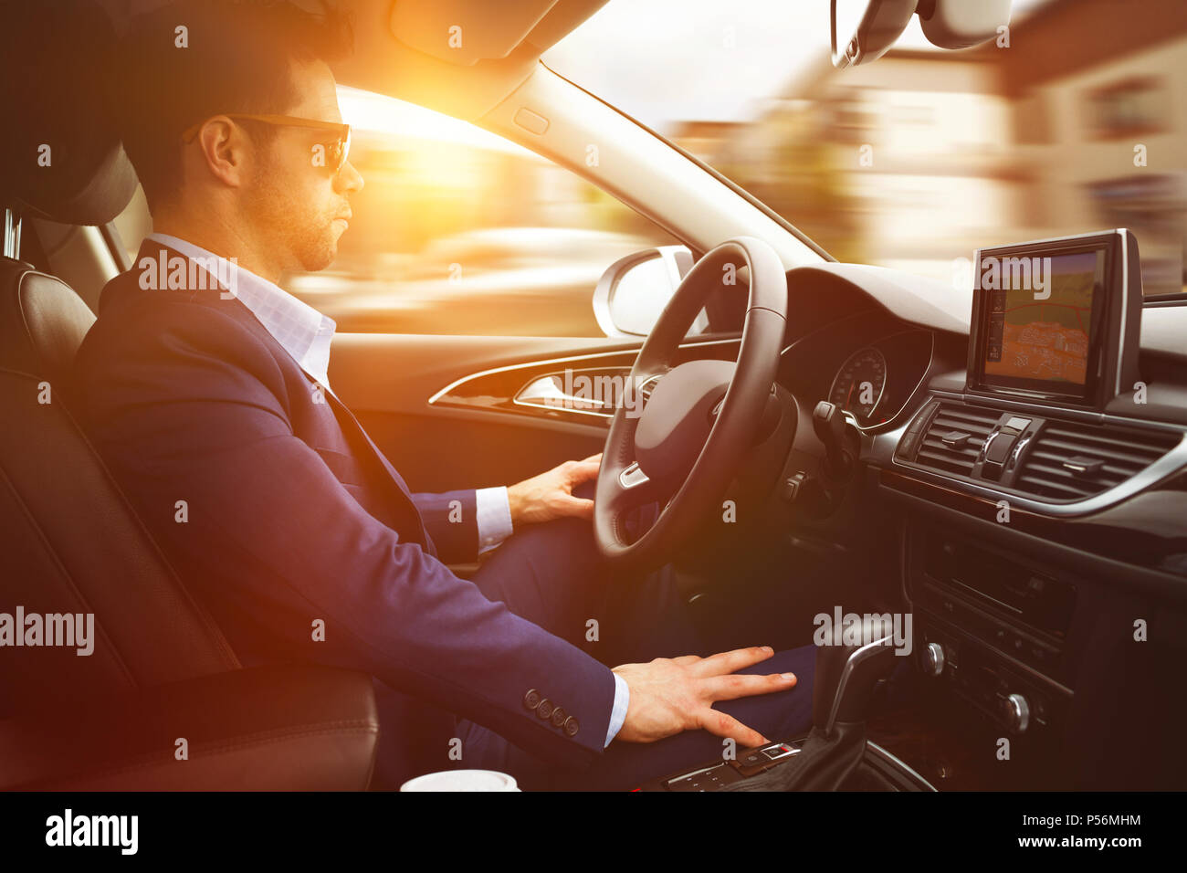 Man drives hi-res stock photography and images - Alamy
