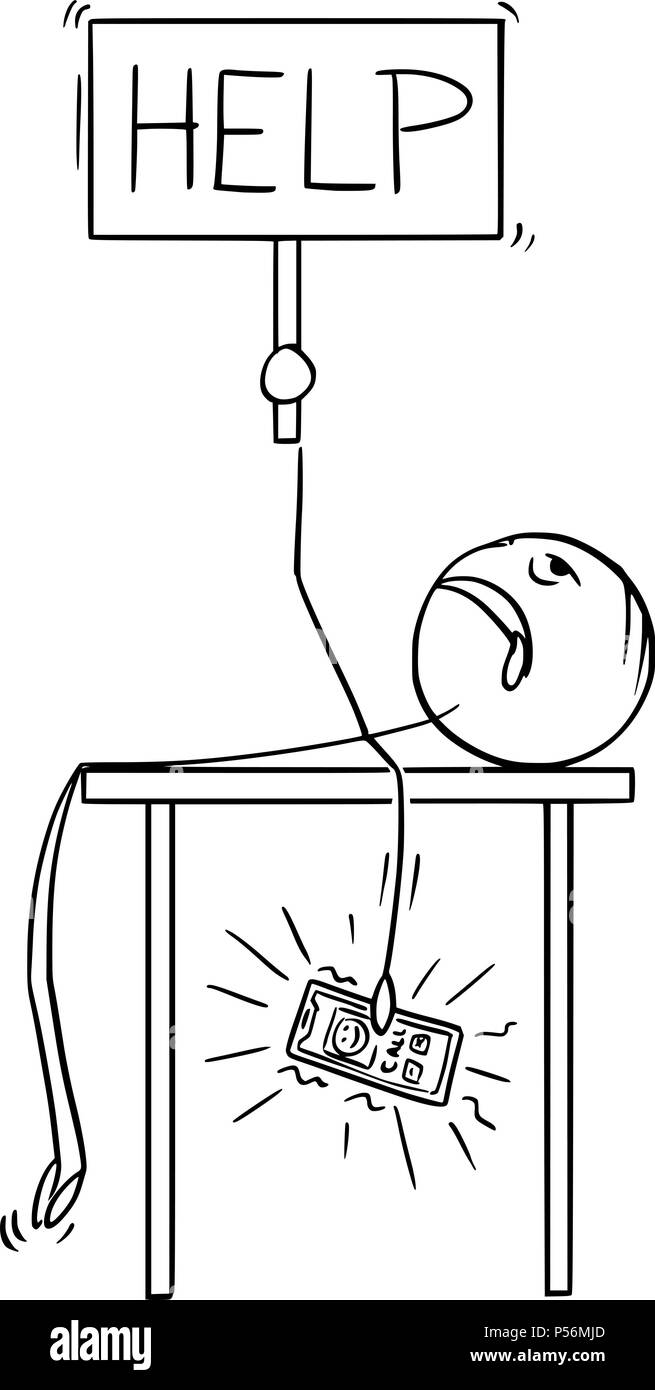 Phone on desk and busy Stock Vector Images - Alamy