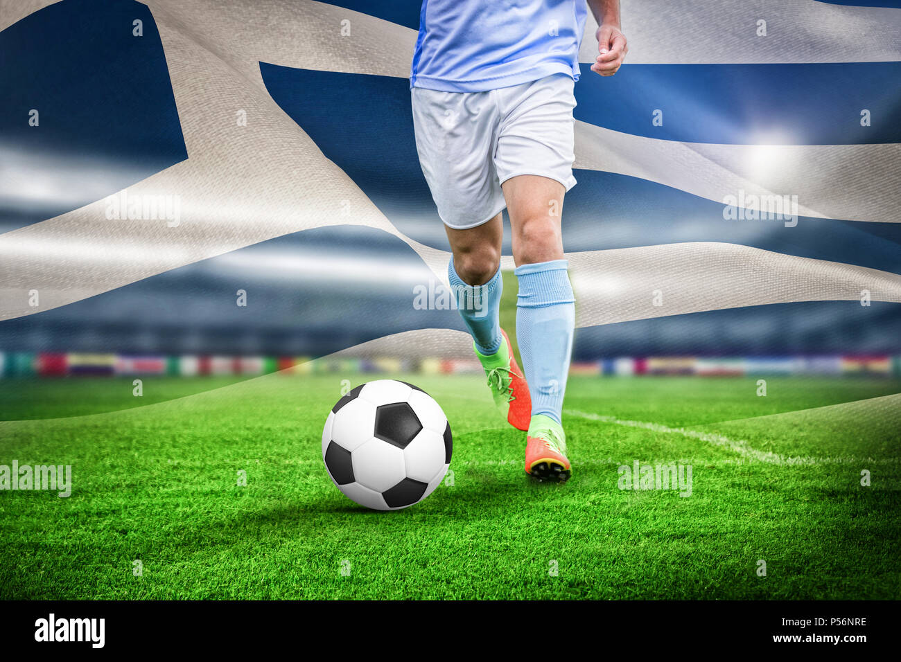 Player playing football hi-res stock photography and images - Alamy