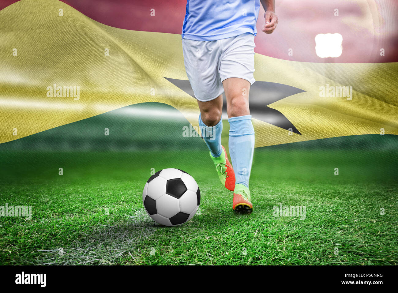 Male playing football stadium hi-res stock photography and images - Alamy