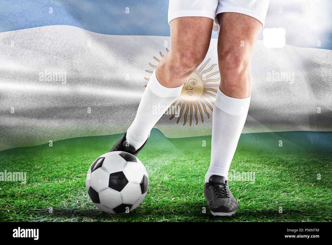 Football goal post flag hi-res stock photography and images - Alamy