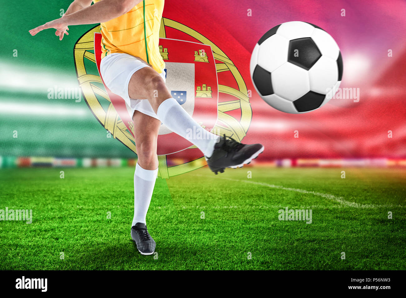 Football goal post flag hi-res stock photography and images - Alamy