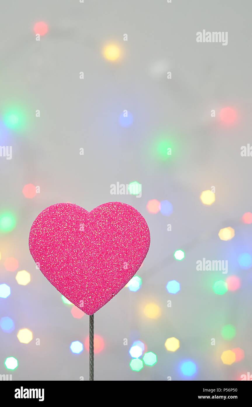 Pink Sparkle Heart Wallpaper