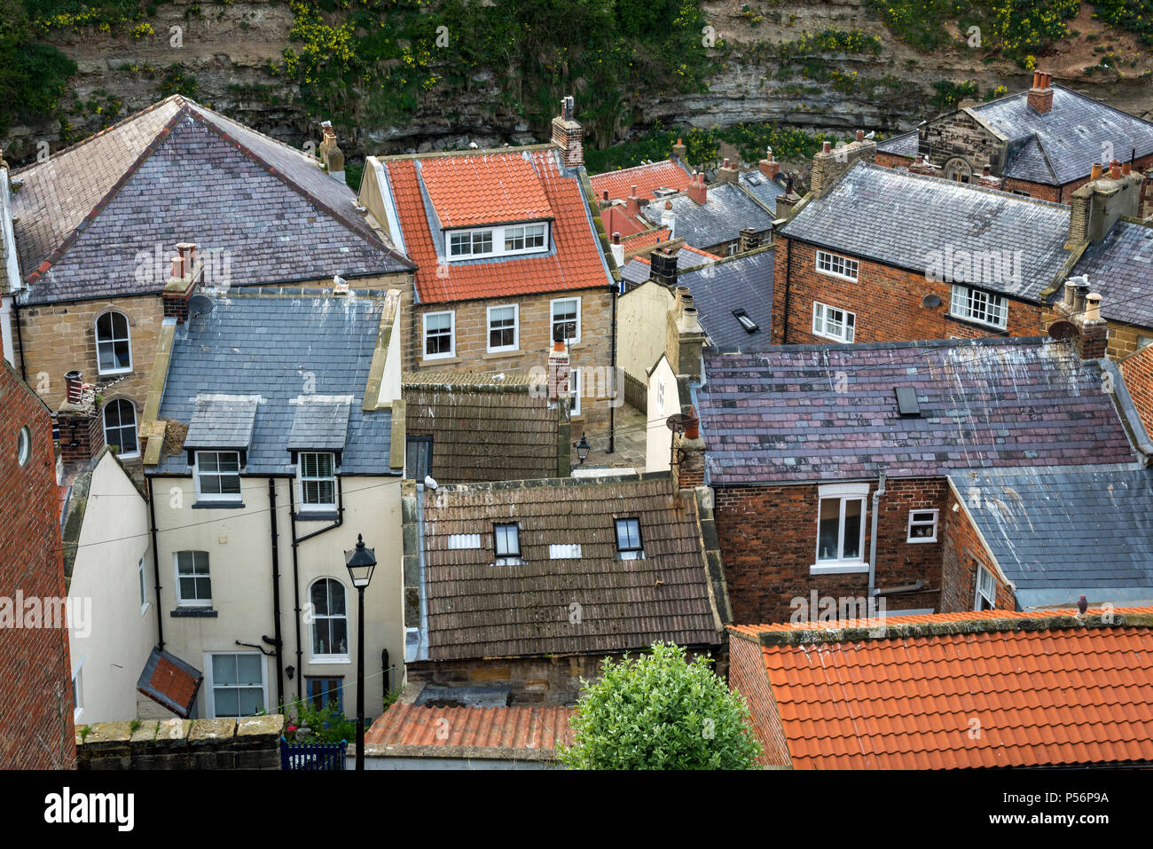 The picturesque village of Staithes, North Yorkshire, England Stock ...