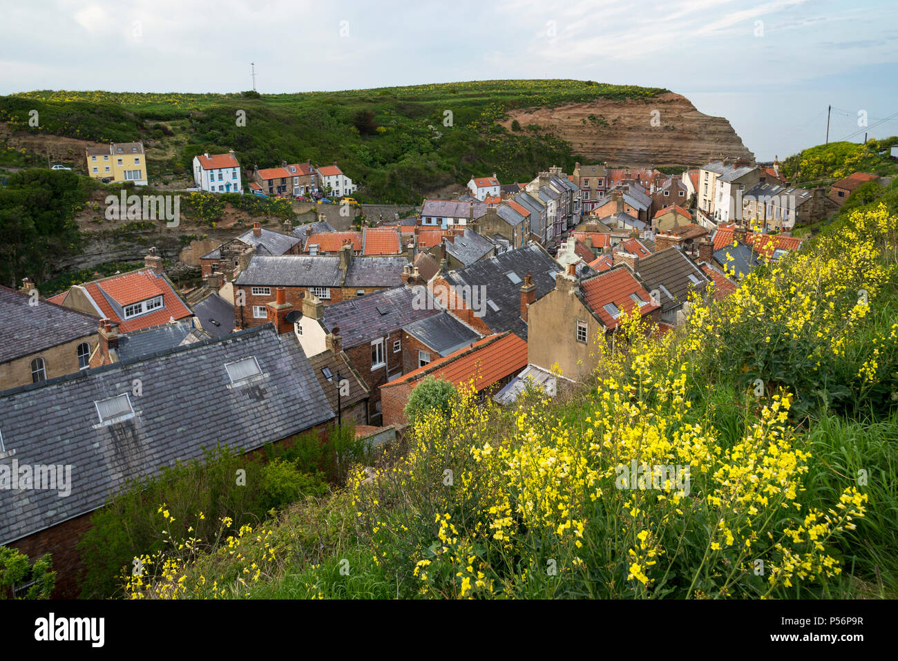 The picturesque village of Staithes, North Yorkshire, England Stock ...