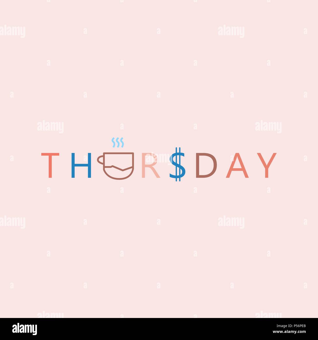 Thursday vector vectors hi-res stock photography and images - Alamy