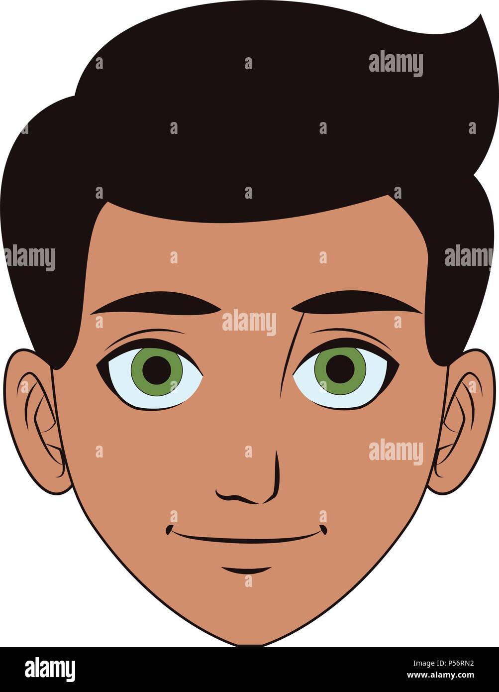 Young man face Stock Vector Image & Art - Alamy