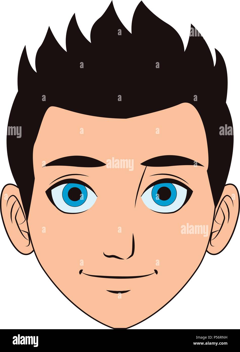 Young man face Stock Vector Image & Art - Alamy