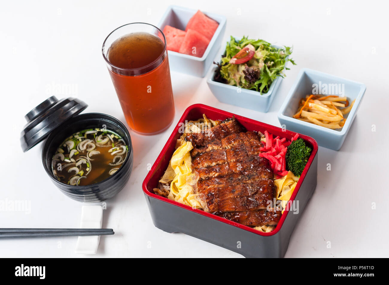 Roasted Eel fish meal Stock Photo - Alamy