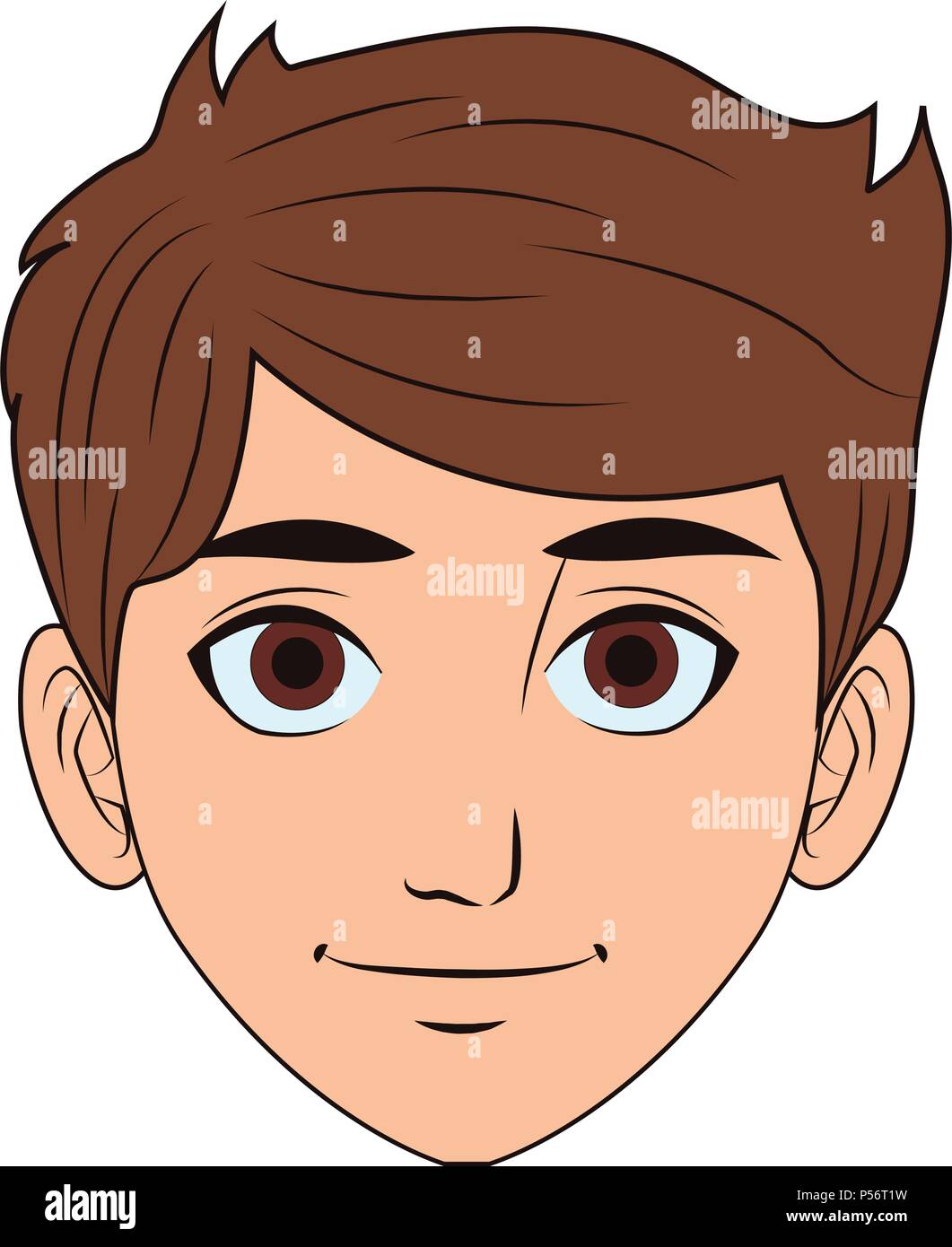 Young man face Stock Vector Image & Art - Alamy