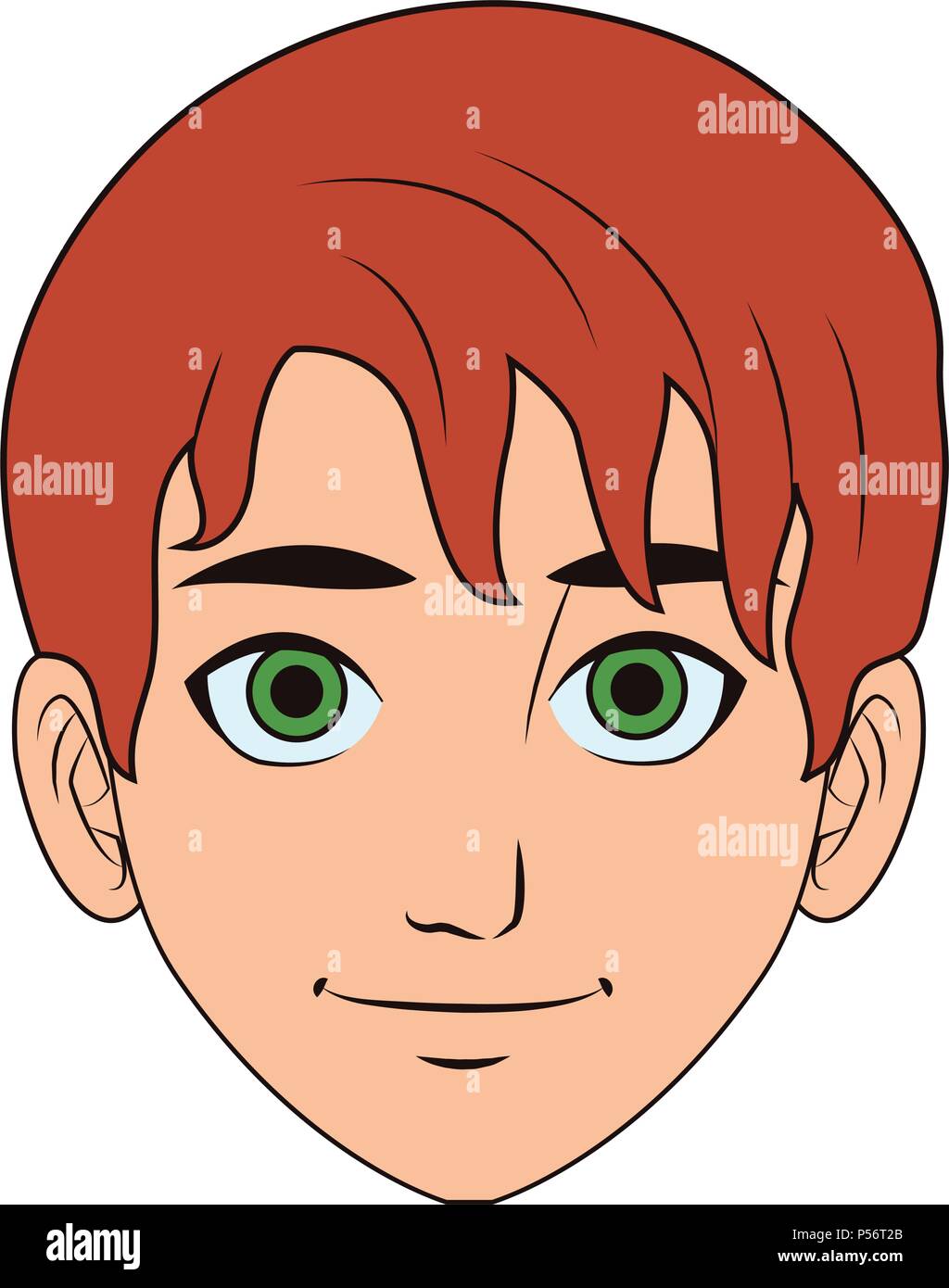 Young man face Stock Vector Image & Art - Alamy