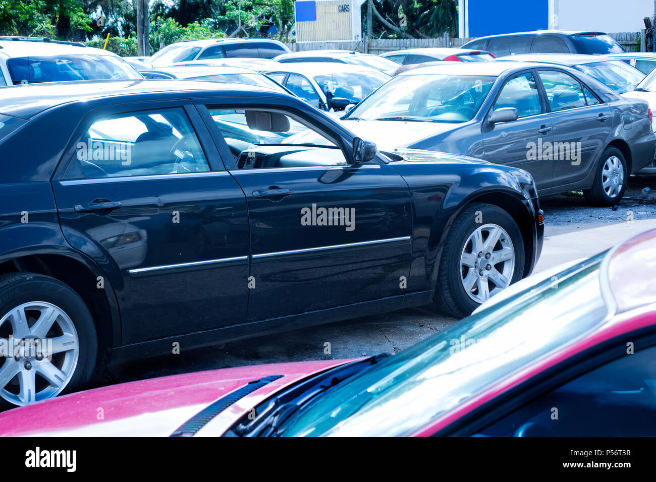 an image of parked cars Stock Photo - Alamy