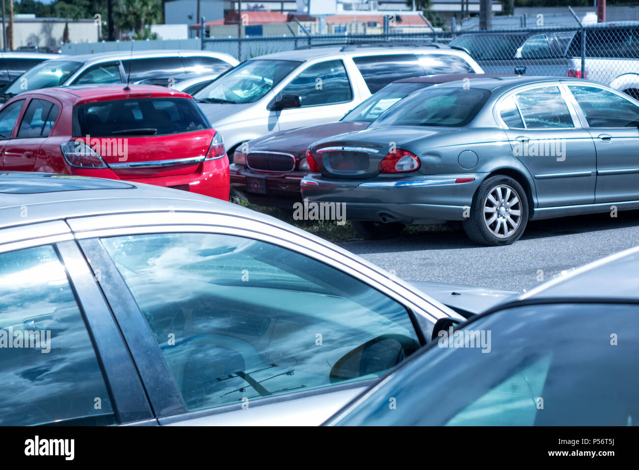 an image of parked cars Stock Photo - Alamy