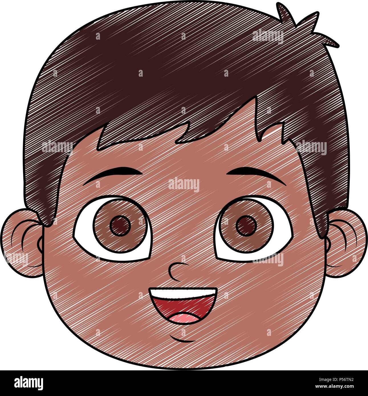 Young man face scribble Stock Vector Image & Art - Alamy