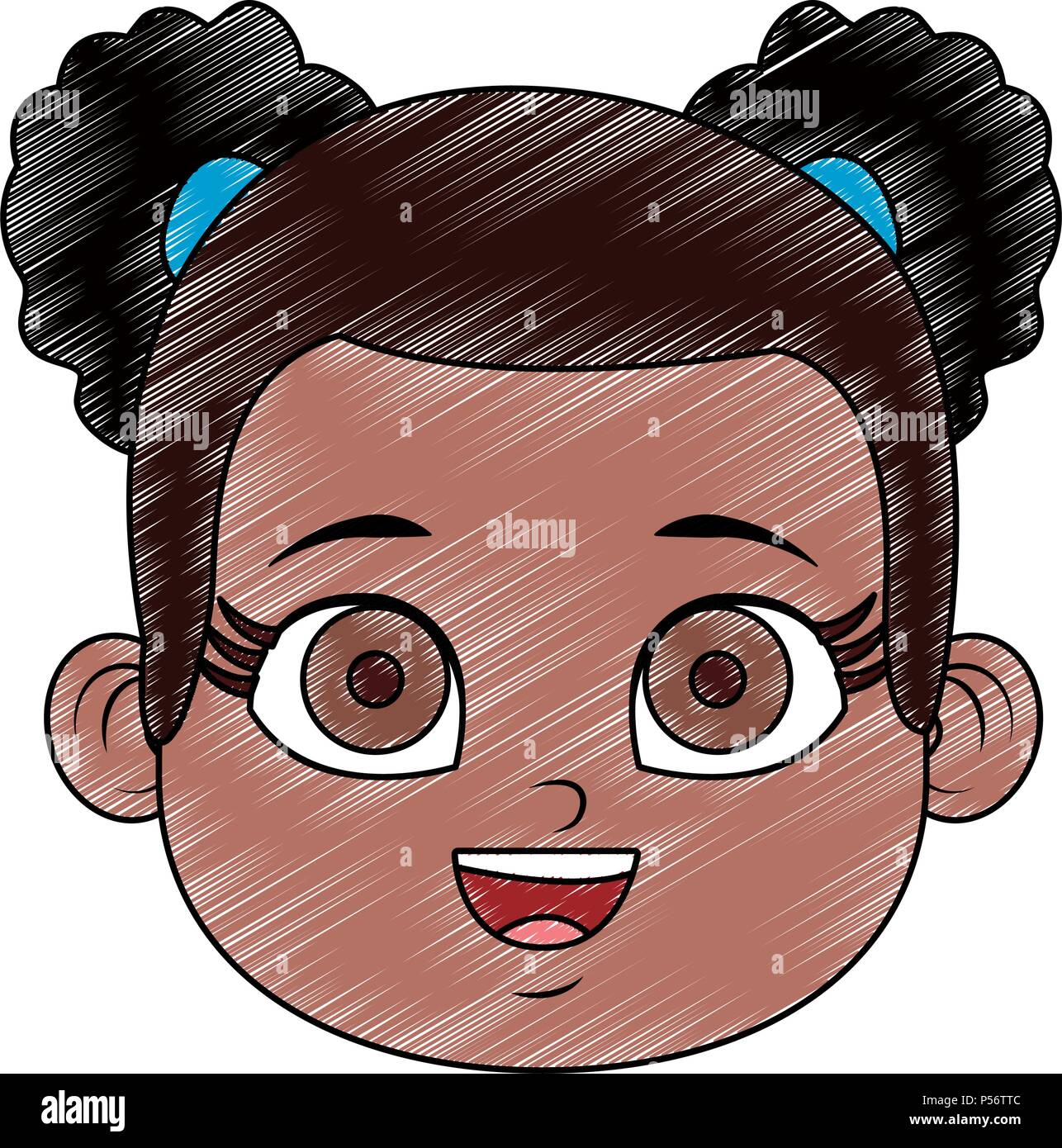 Beautiful girl face scribble Stock Vector Image & Art - Alamy
