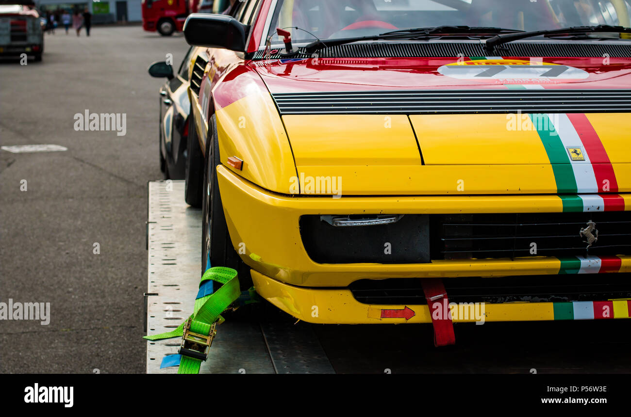 Yellow Ferrari Sports Car High Resolution Stock Photography and Images ...