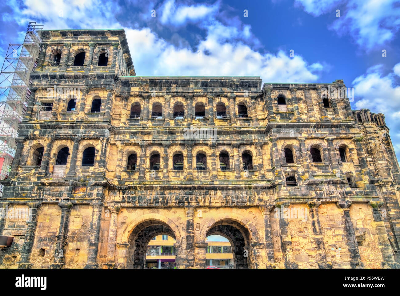 The Porta Nigra, a large Roman city gate in Trier. UNESCO world ...