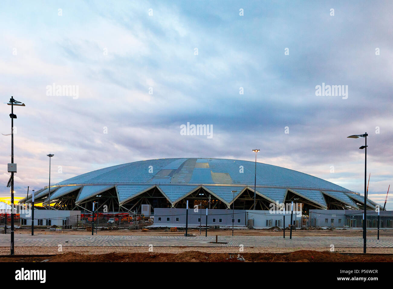 Samara Arena, Russia - April, 2018: football world cup 2018 stadium ...