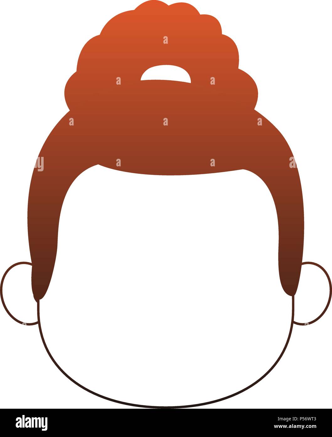 Beautiful girl faceless red lines Stock Vector Image & Art - Alamy