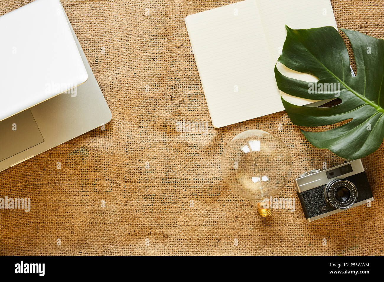 variety of urban objects lifestyle blog creative arangement Stock Photo ...