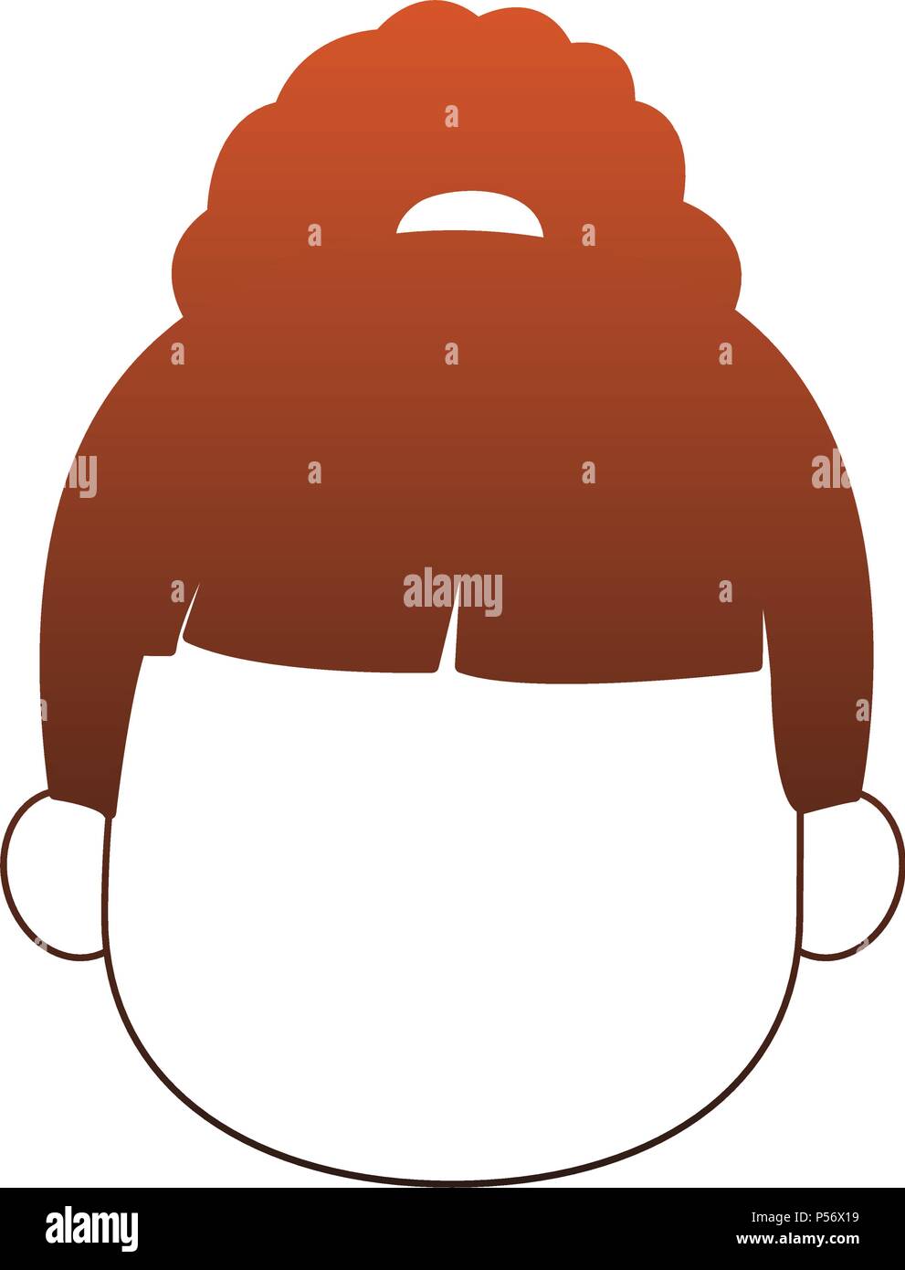 Beautiful girl faceless red lines Stock Vector Image & Art - Alamy