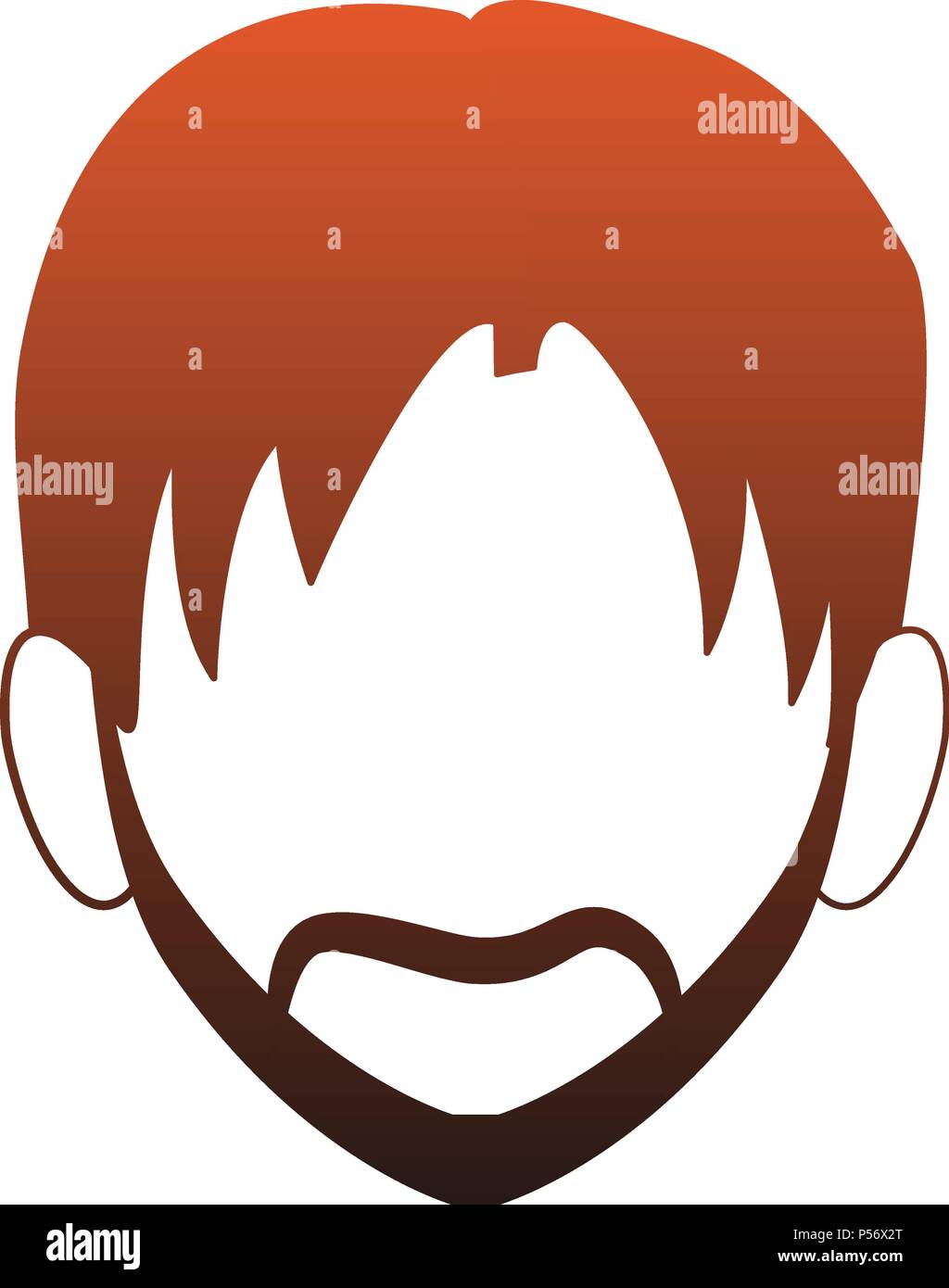 Young man faceless red lines Stock Vector Image & Art - Alamy