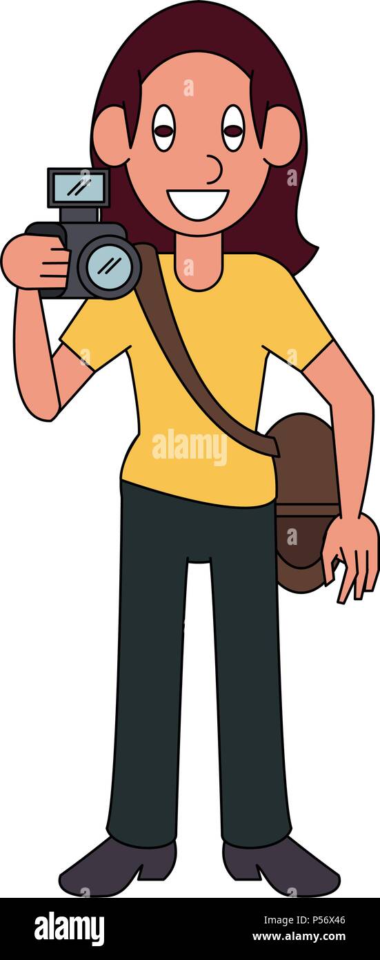 Photographer worker cartoon Stock Vector Image & Art - Alamy