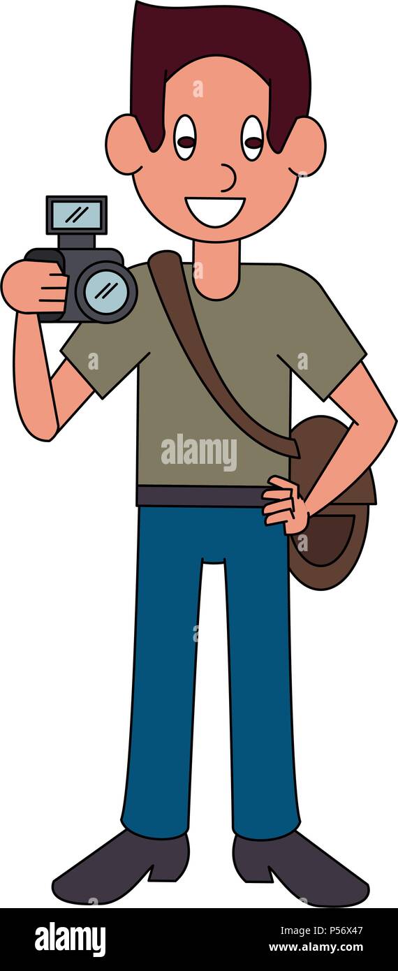 Photographer worker cartoon Stock Vector Image & Art - Alamy