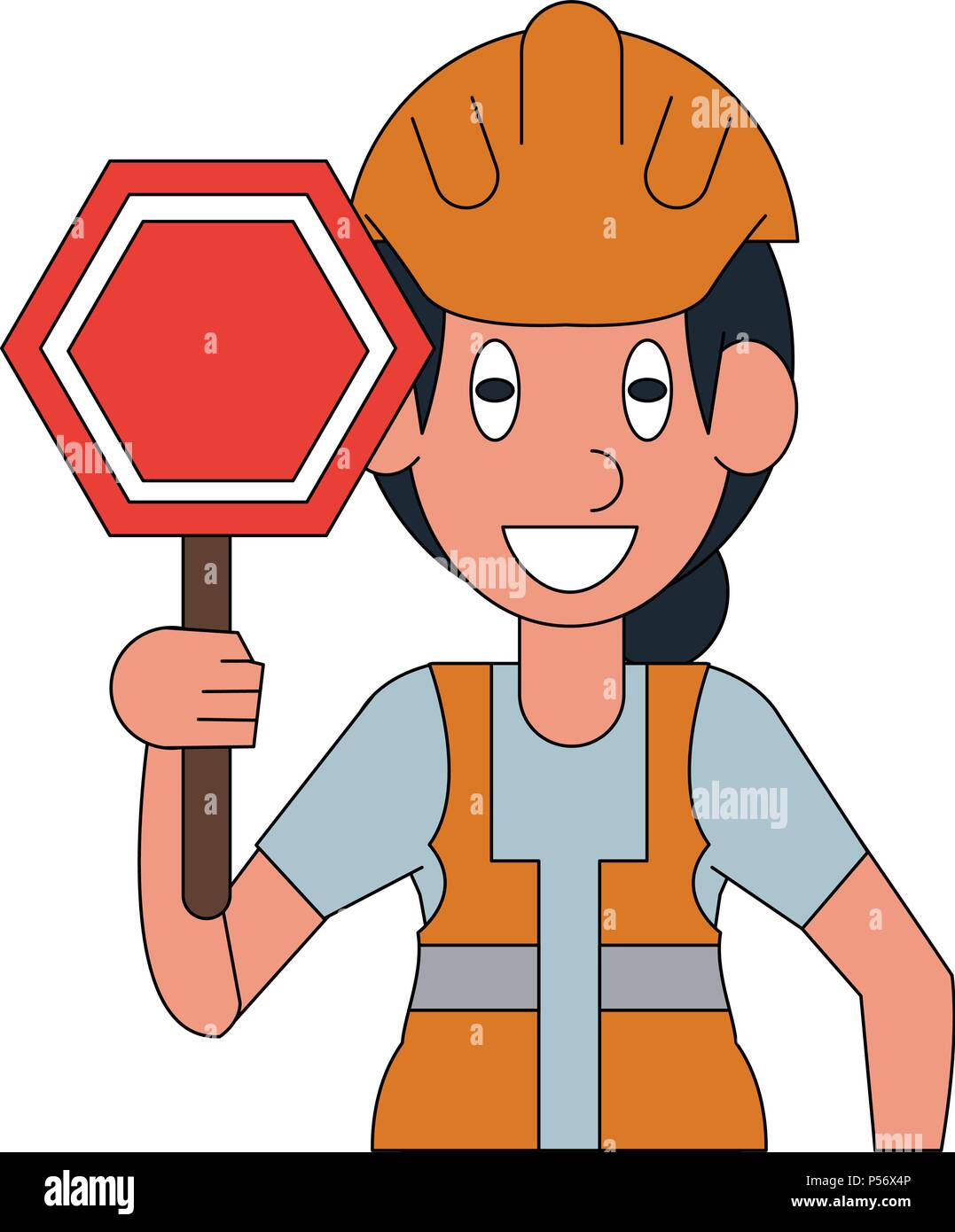Traffic controller worker Stock Vector Image & Art - Alamy