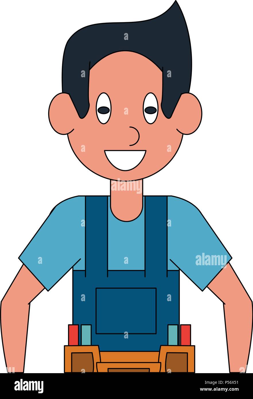 Carpenter Man Cartoon High Resolution Stock Photography and Images - Alamy